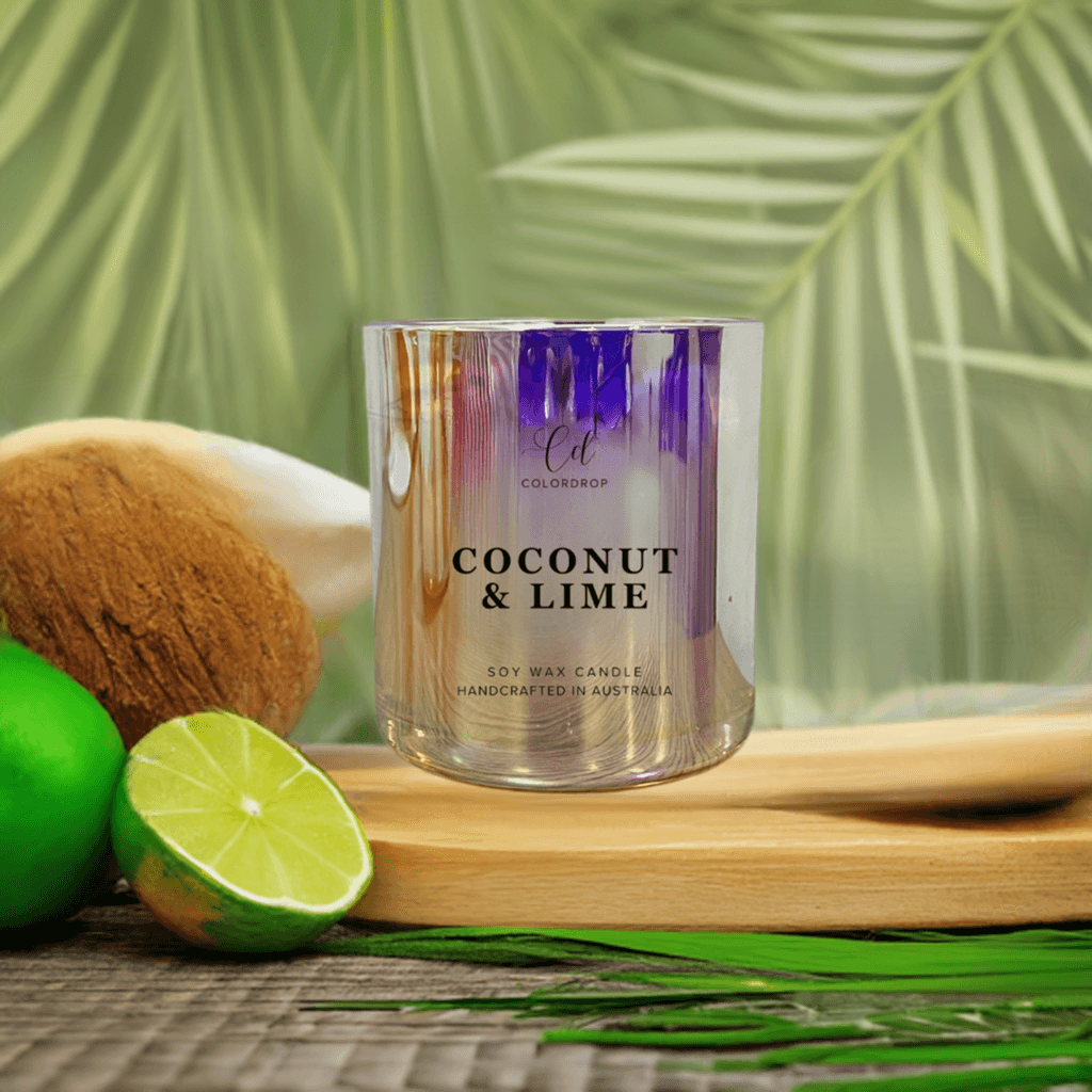 Enjoy Tropical Scent at Colordrop's Coconut & Lime Candle